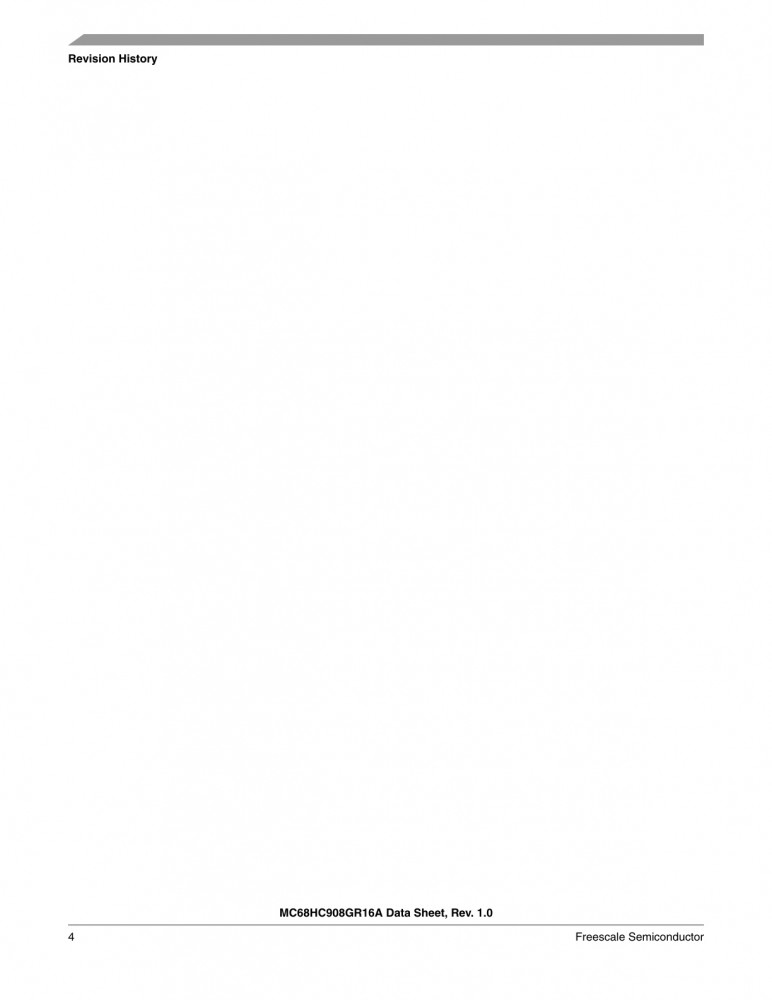 MC68HC908GR16A datasheet page 4
