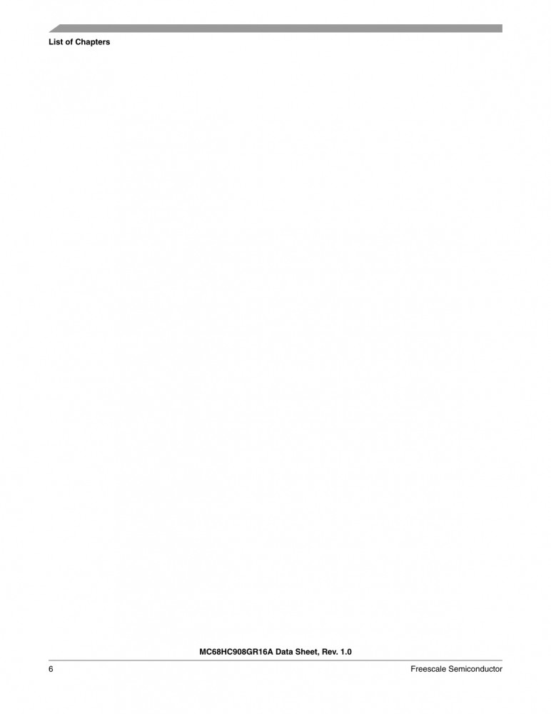 MC68HC908GR16A datasheet page 6