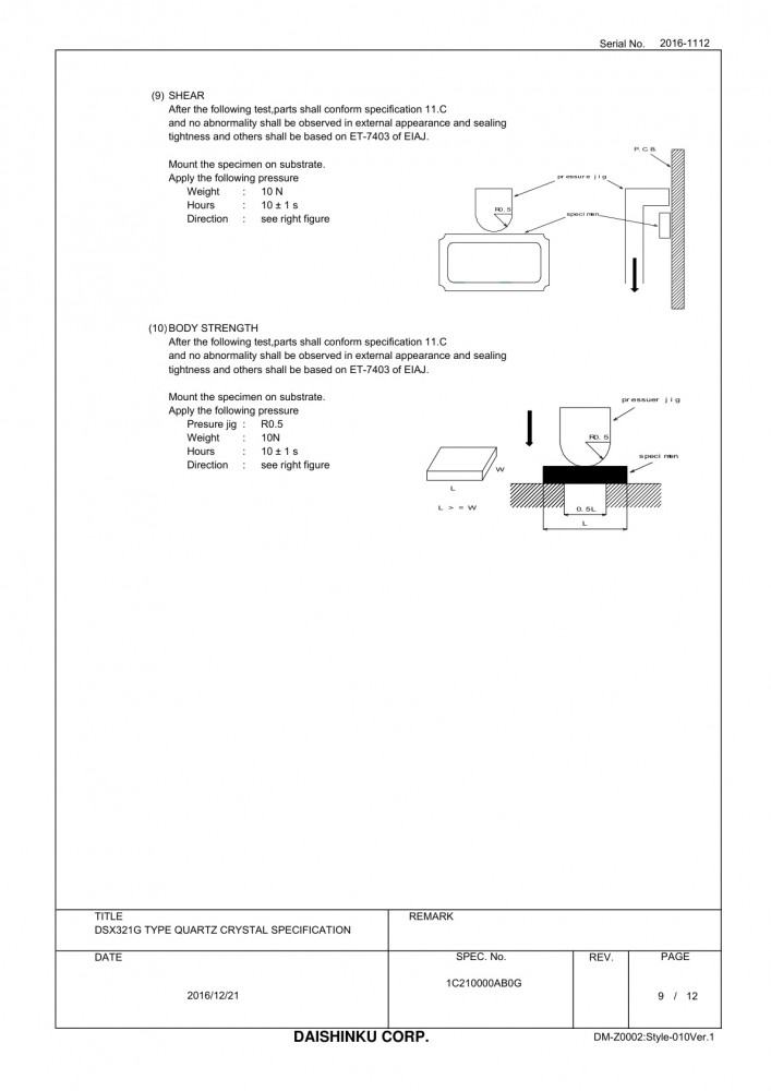 KDS DSX321G specification page 10