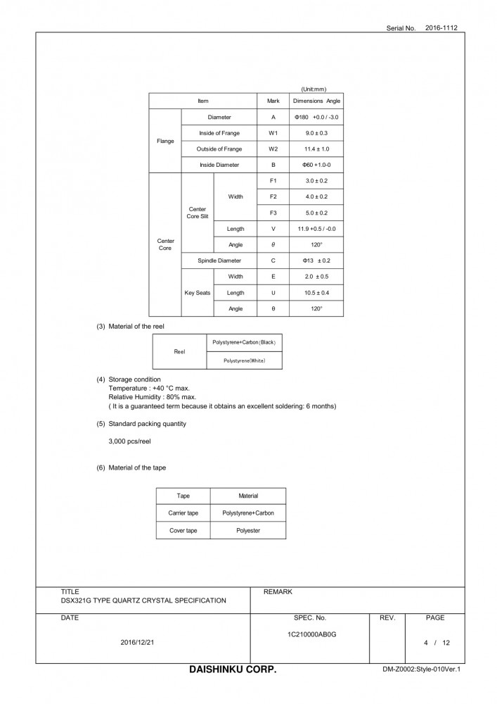 KDS DSX321G specification page 5