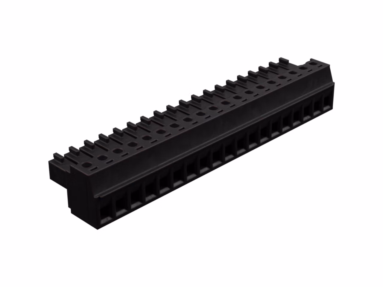 3.81mm Pitch Eurostyle Horizontal Plug, Gold (Au) Plated, Black, 19 Circuits for sale