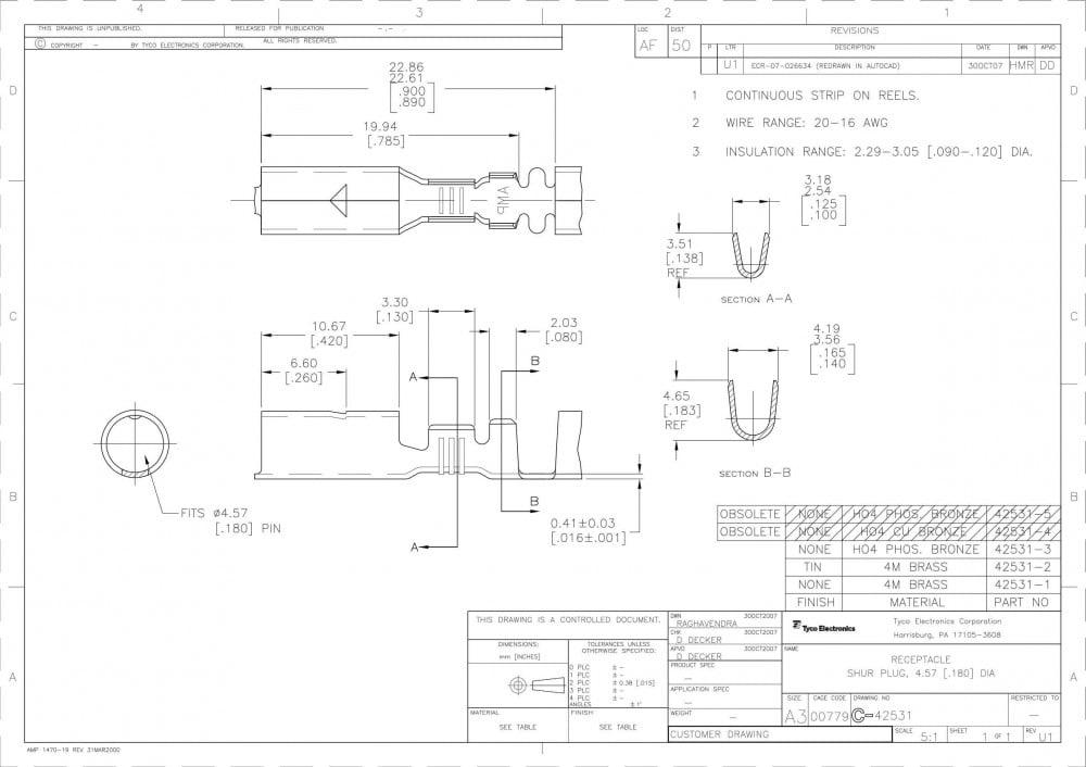 TE Connectivity 42531-2 technical drawing