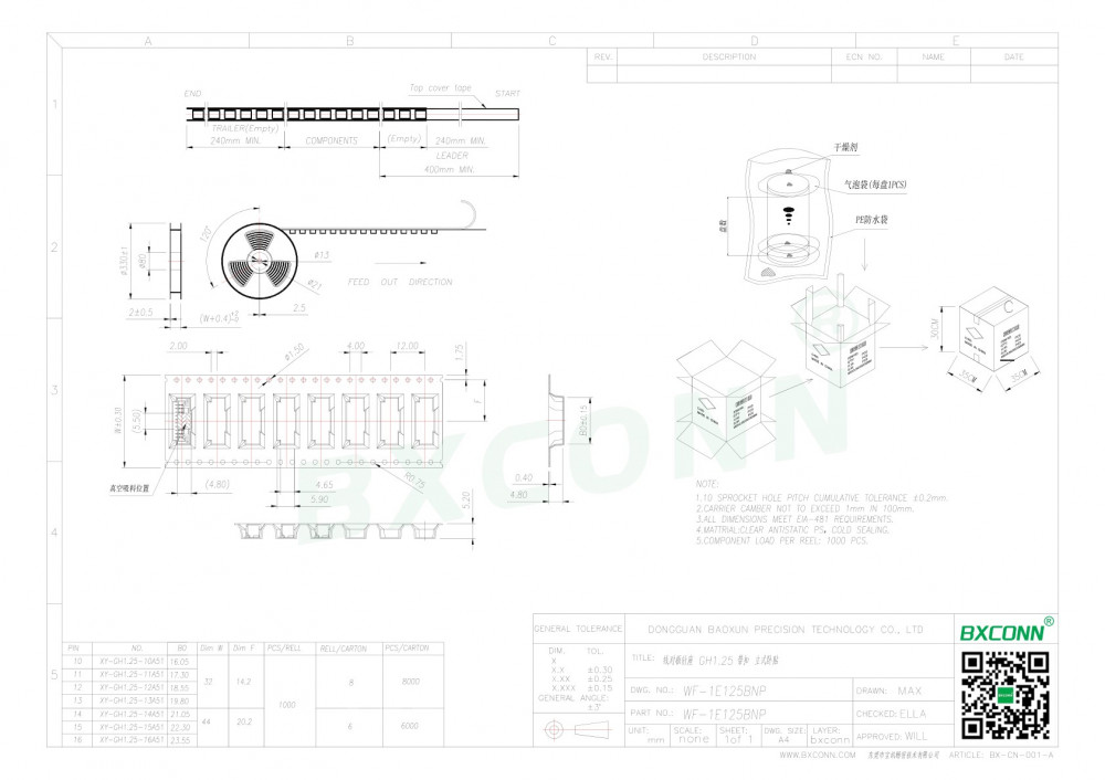 WF-1E125 connector drawing page 3