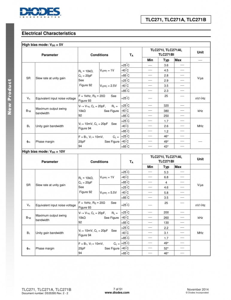 TLC271ACS-13 datasheet page 7