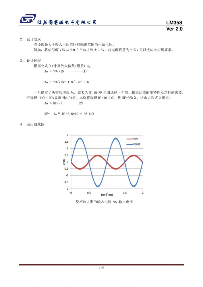 LM358 technical document page 4
