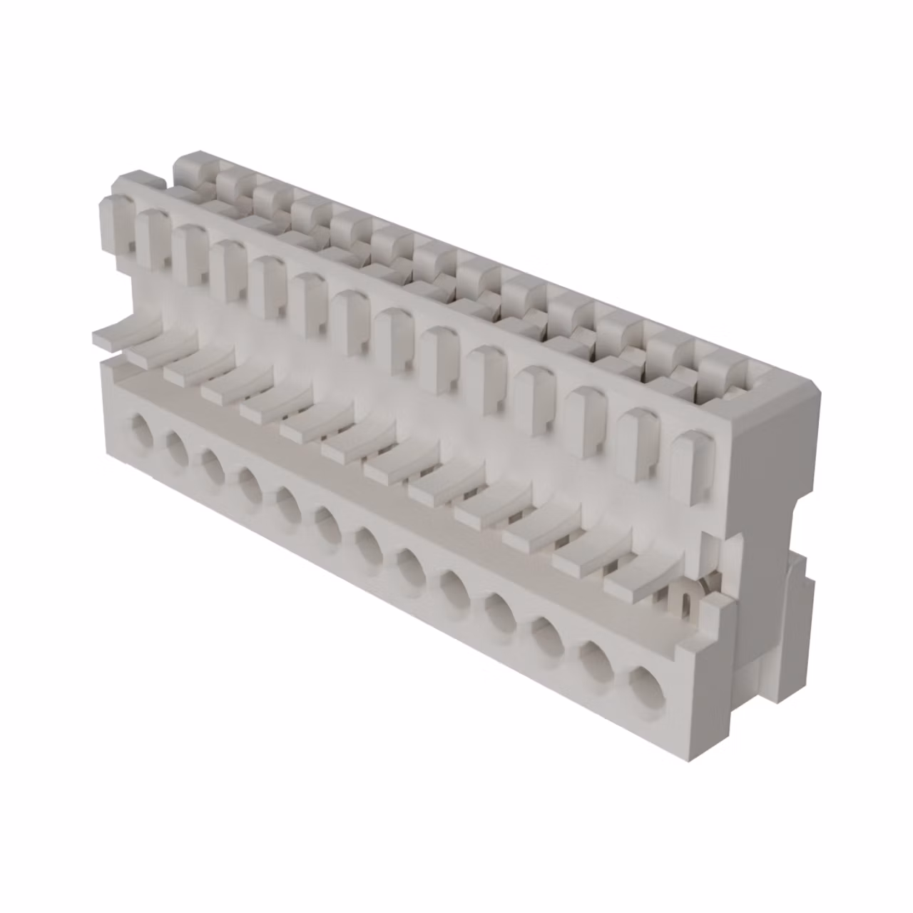 Appli-Mate RAST 2.5 Female Connector, 2.50mm Pitch, 13 Circuits, All Position Keys, 1 Closed and 1 Open Endwall for sale