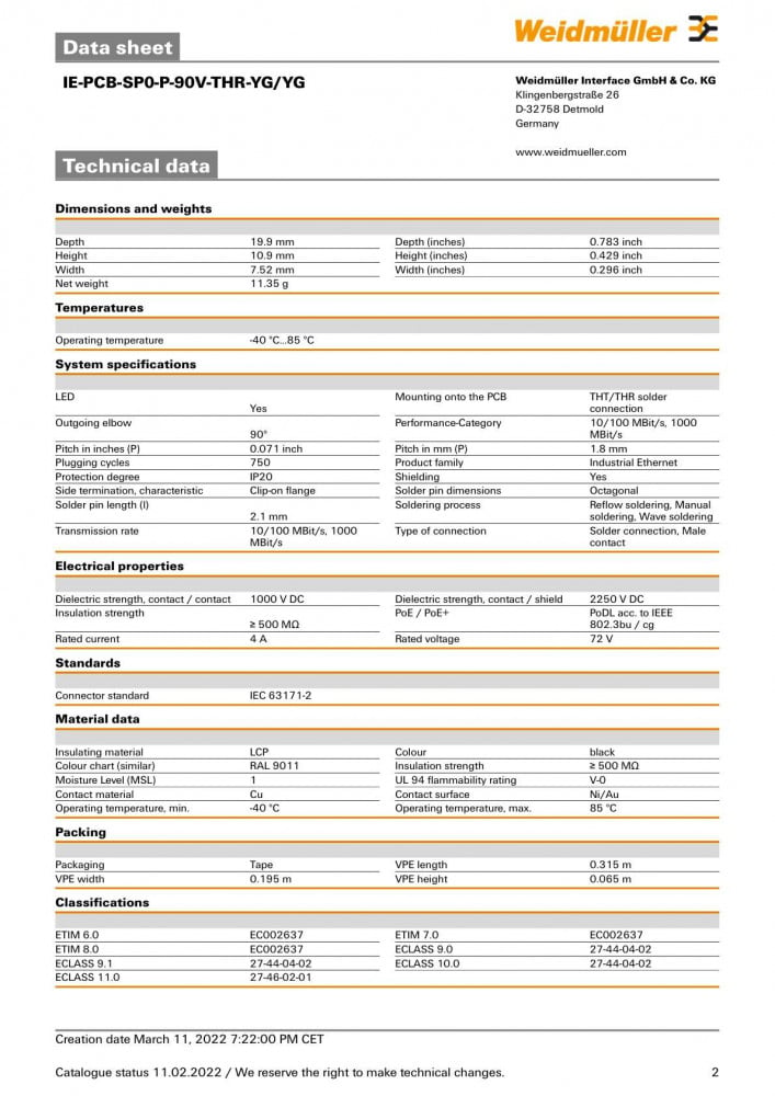 Weidmüller 2795120000 documentation page 2
