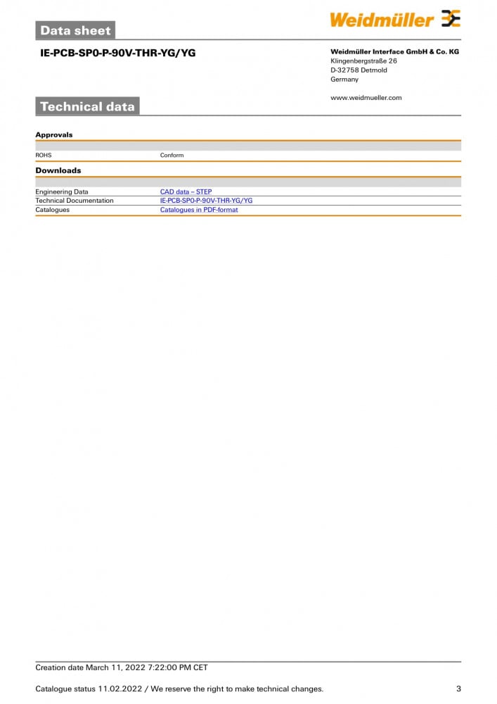 Weidmüller 2795120000 documentation page 3