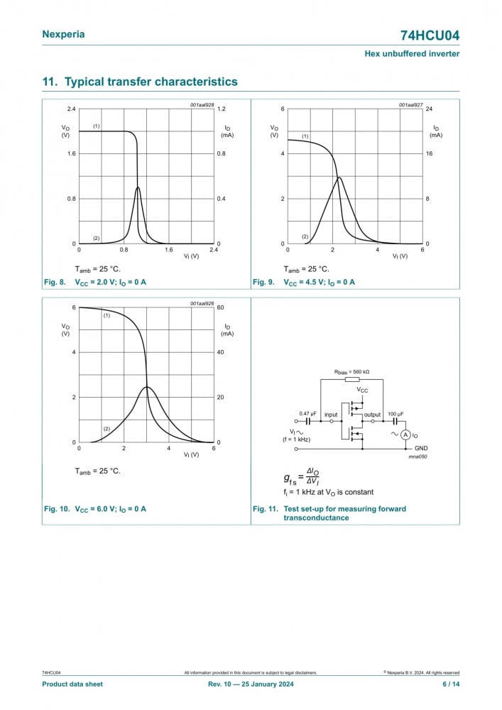 74HCU04D datasheet page 6