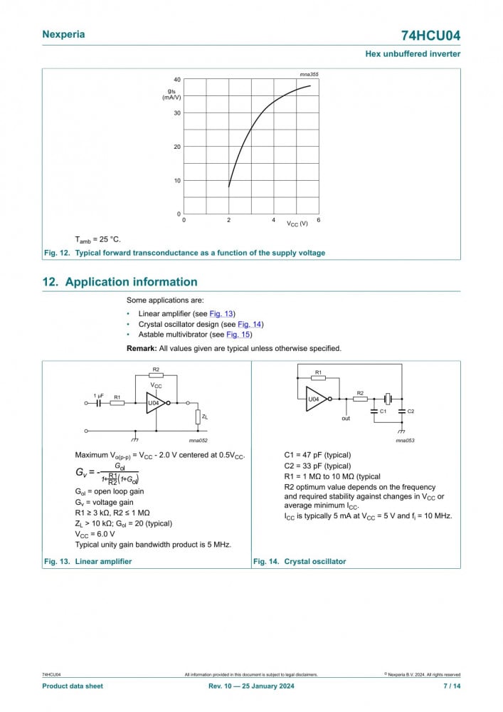 74HCU04D datasheet page 7