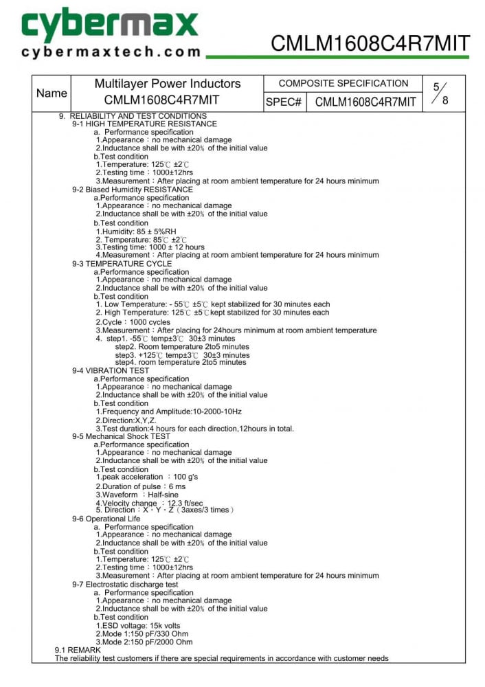 CMLM1608C4R7MIT datasheet page 5