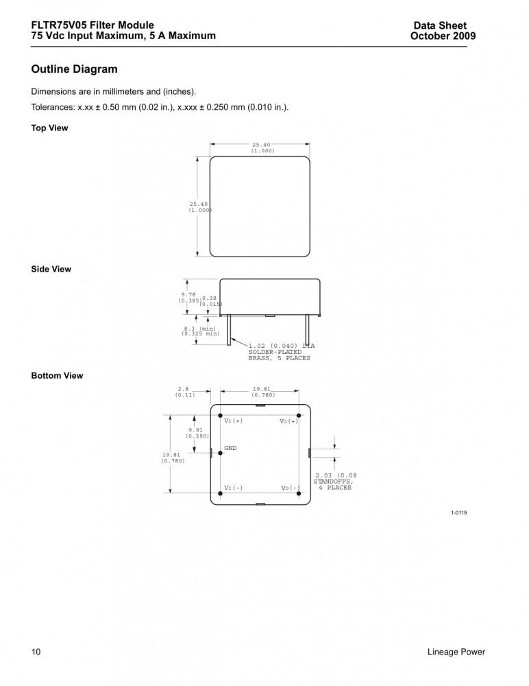 FLTR75V05Z datasheet page 10
