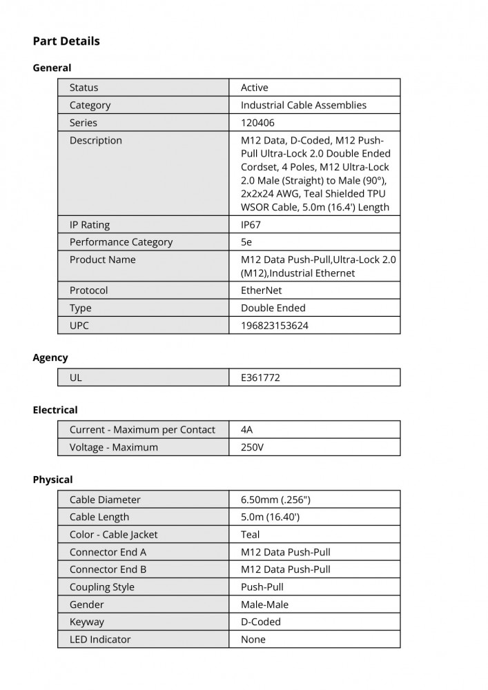 Molex product drawing page 2