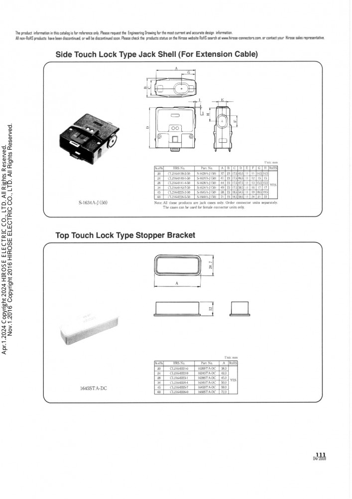 HRS SUMICON 1600 datasheet page 7