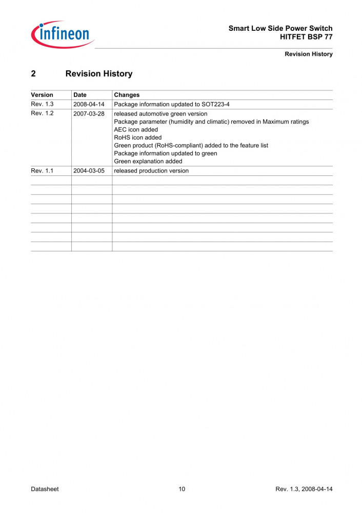 BSP77E6433 datasheet page 10