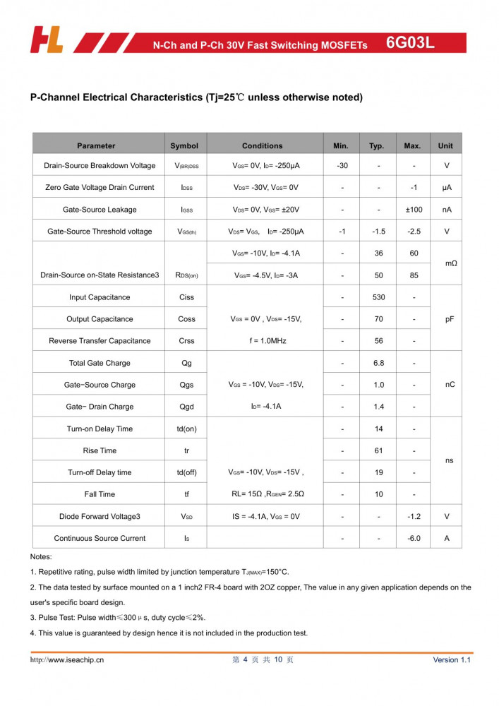 HL 6G03L datasheet page 4