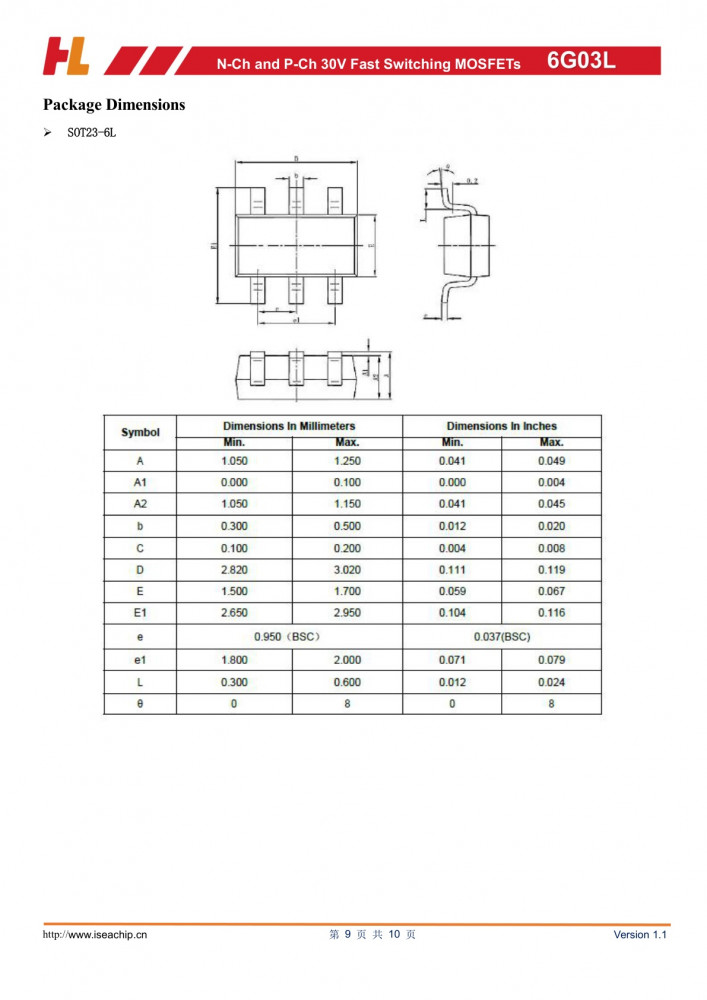 HL 6G03L datasheet page 9