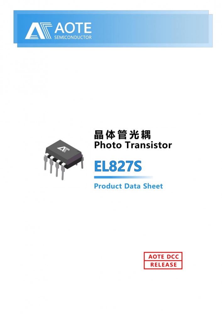 EL827S datasheet page 1