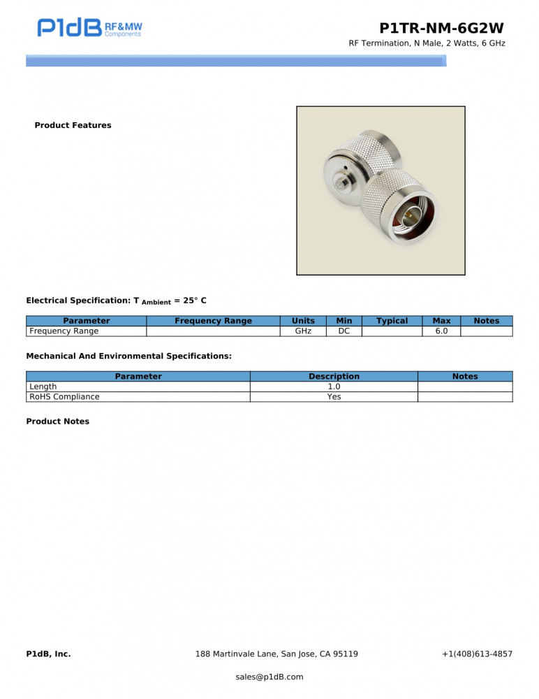 P1TR-NM-6G2W product document page