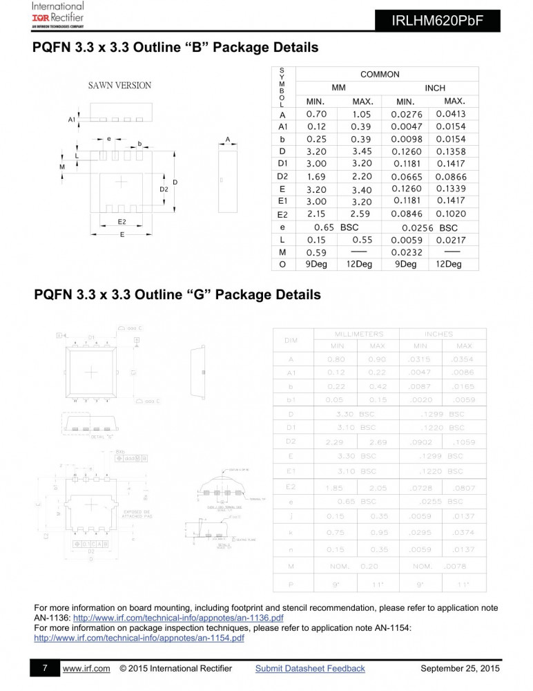 IRLHM620TRPBF datasheet page 7