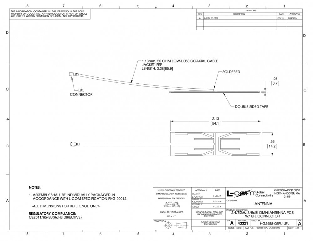 HG2458-05PU-UFL technical document preview