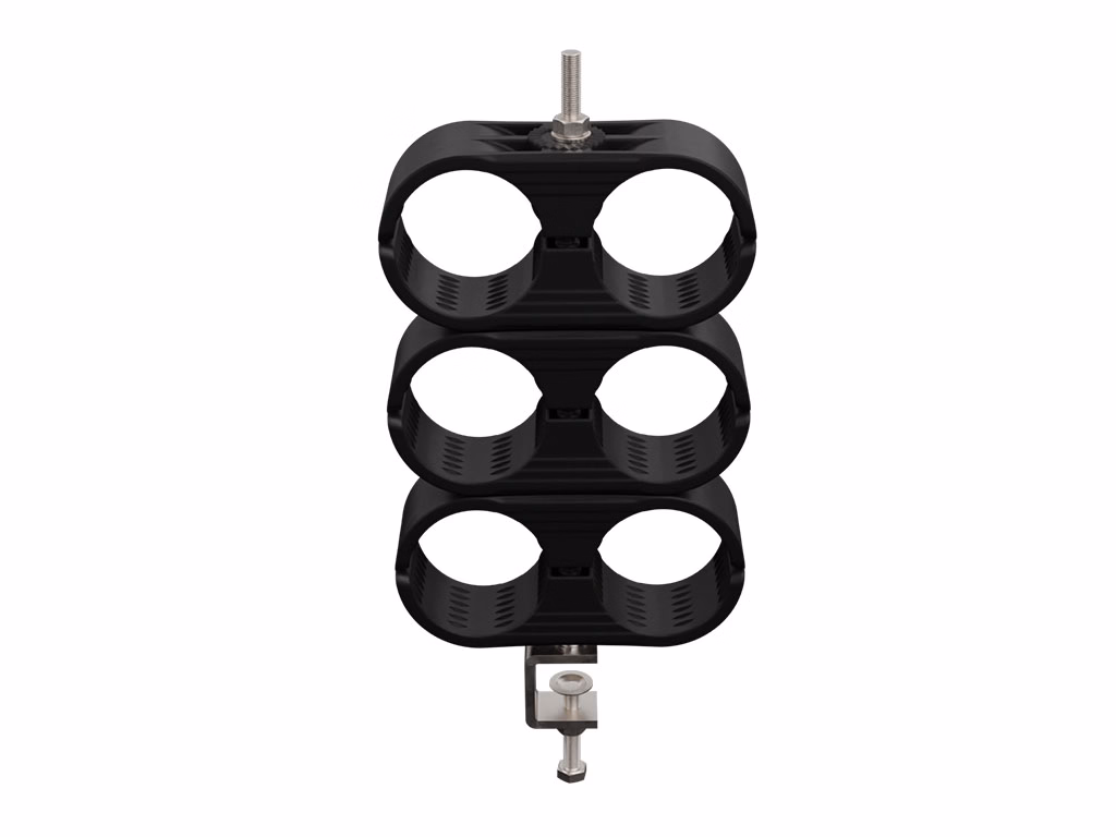 Dual Side, 3-Hole, Feeder Clamp for 2-1/4
