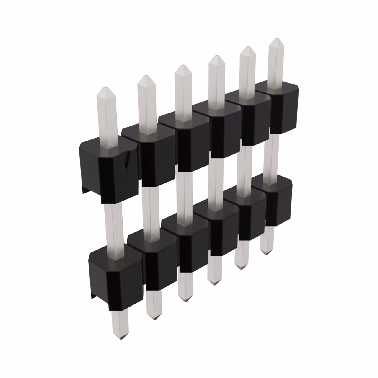 KK 254 PCB Header, Single Row, Dual Body, Through Hole, Vertical, 6 Circuits, 2.50µm Tin (Sn) Plating, 8.90mm Stacking Height, Tray Packaging, Lead-Free for sale