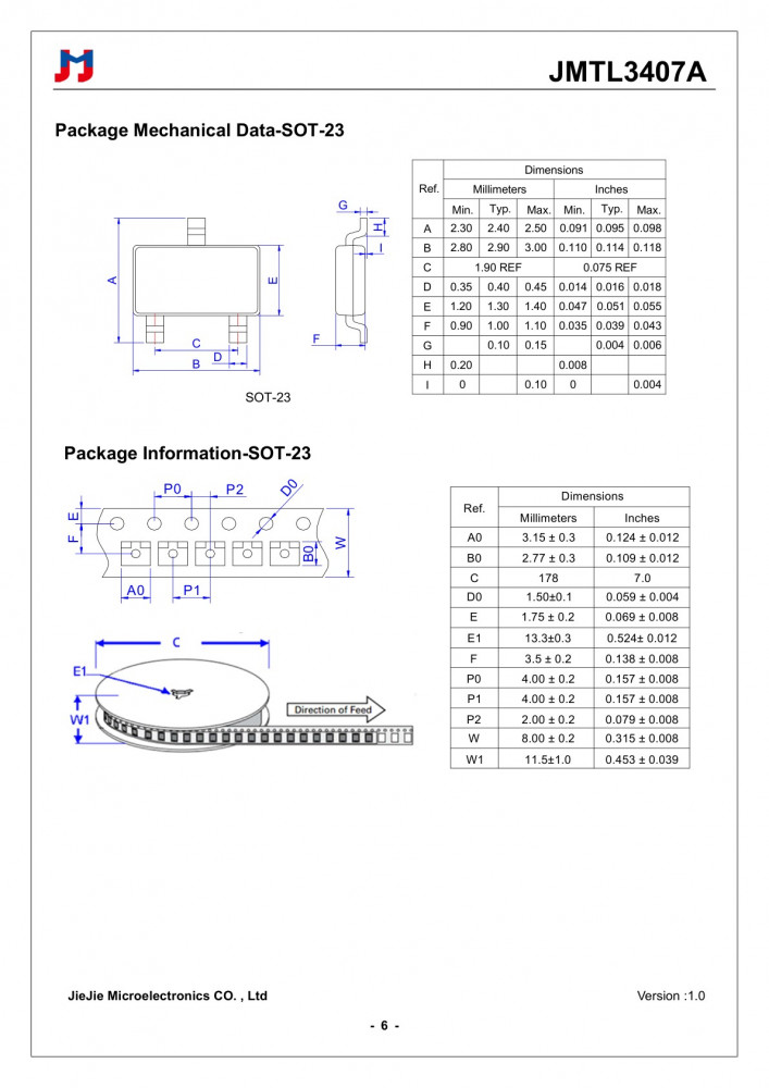JMTL3407A datasheet page 6