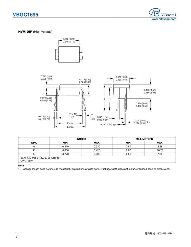 VBGC1695 datasheet page 8