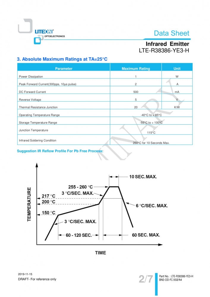 LTE-R38386-YE3-H datasheet page 2