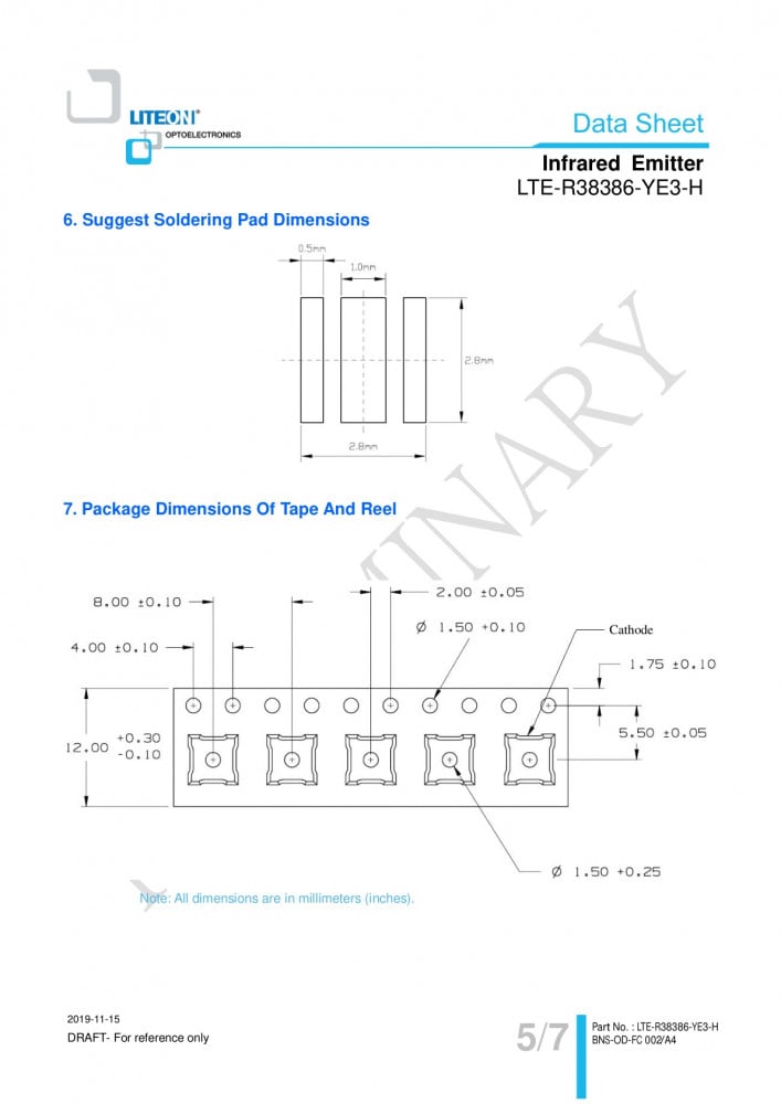 LTE-R38386-YE3-H datasheet page 5