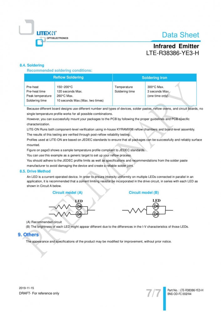 LTE-R38386-YE3-H datasheet page 7