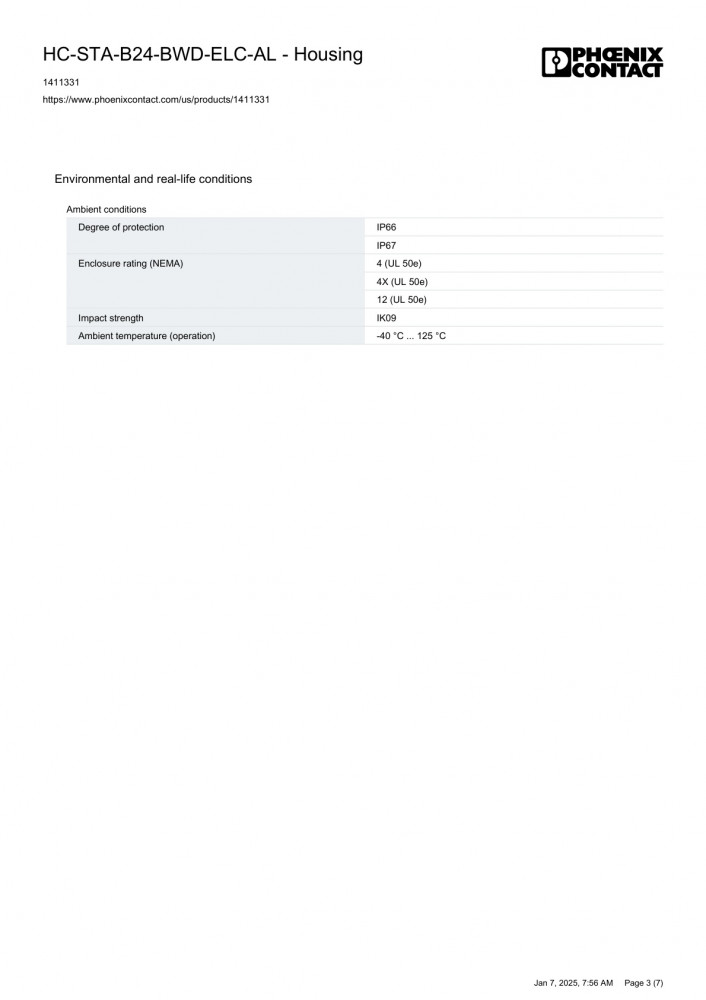 Phoenix Contact 1411331 technical document page 3