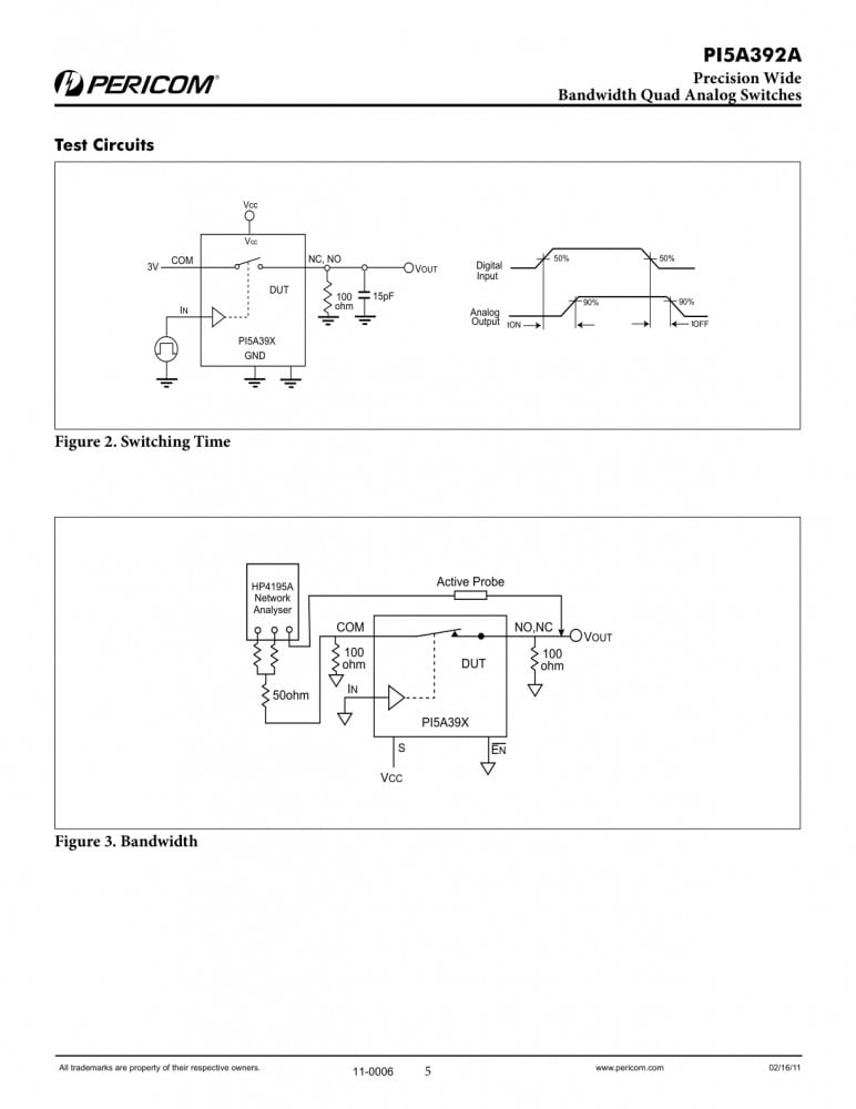 PI5A392AQEX datasheet page 5
