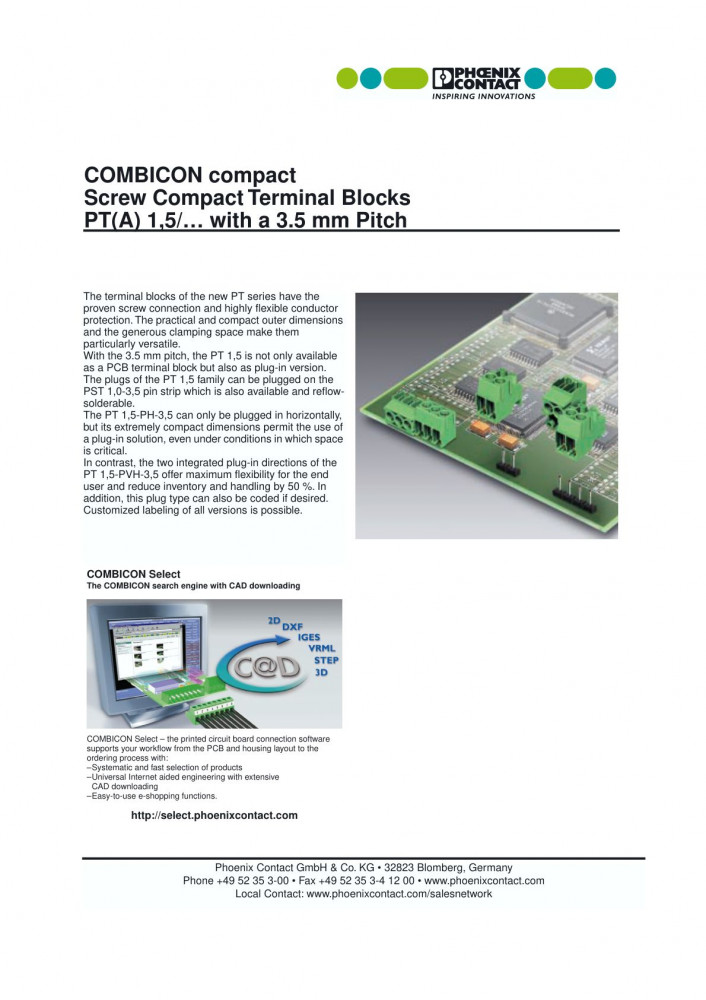 Phoenix Contact 1984662 technical document page 1