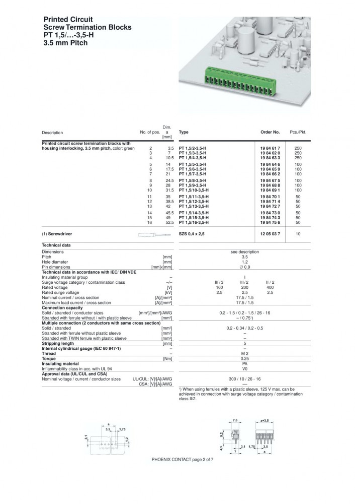 Phoenix Contact 1984662 technical document page 2