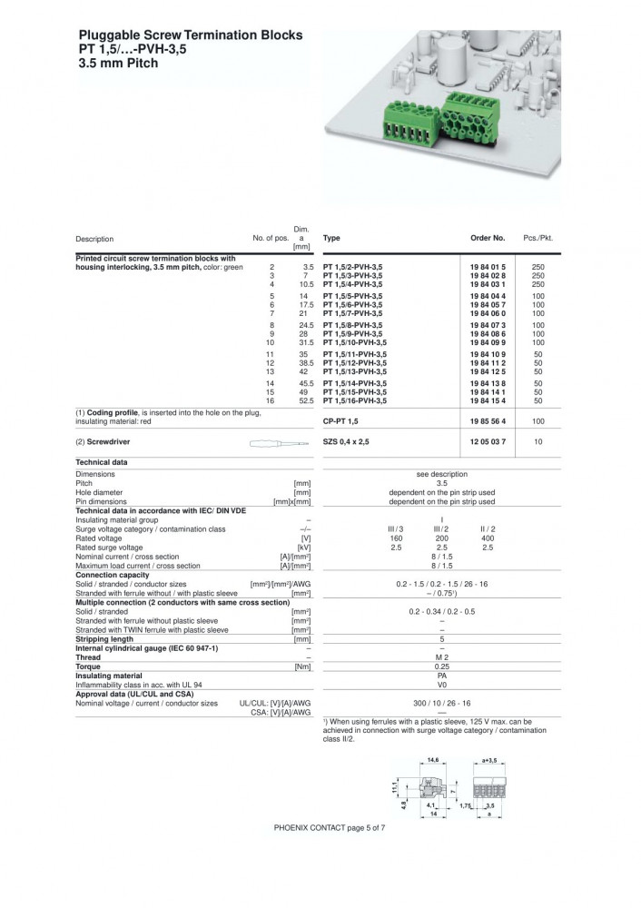 Phoenix Contact 1984662 technical document page 5