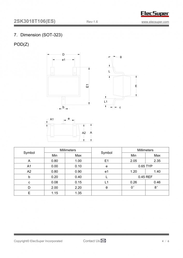 2SK3018T106(ES) datasheet page 4