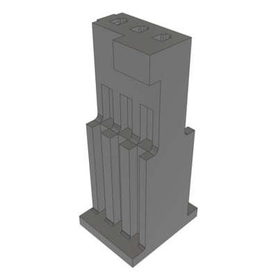 Samtec ISDF-03-S Rectangular Connector Housing for sale