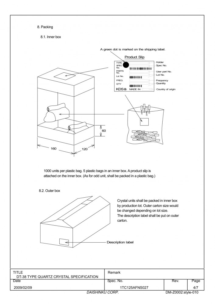 KDS 1TC125AFNS027 specification page 5