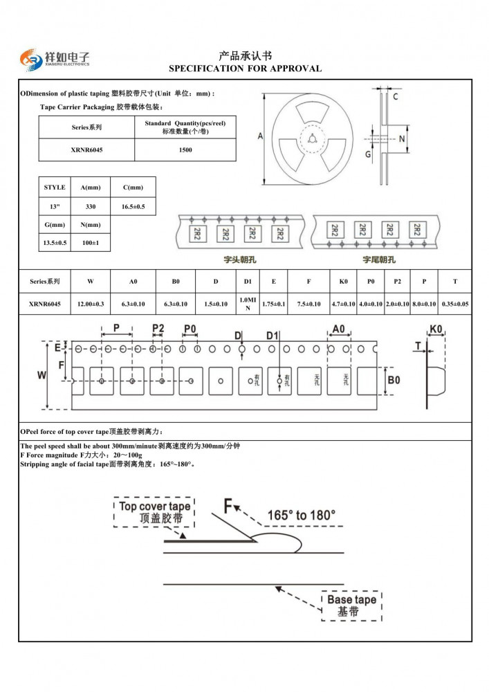 XRNR6045-6.8uH/M approval document page 7