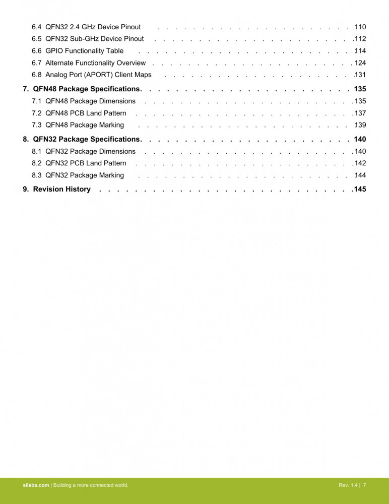 EFR32FG1 document preview, page 7