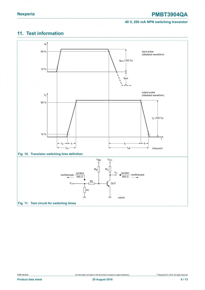 PMBT3904QAZ datasheet page 8