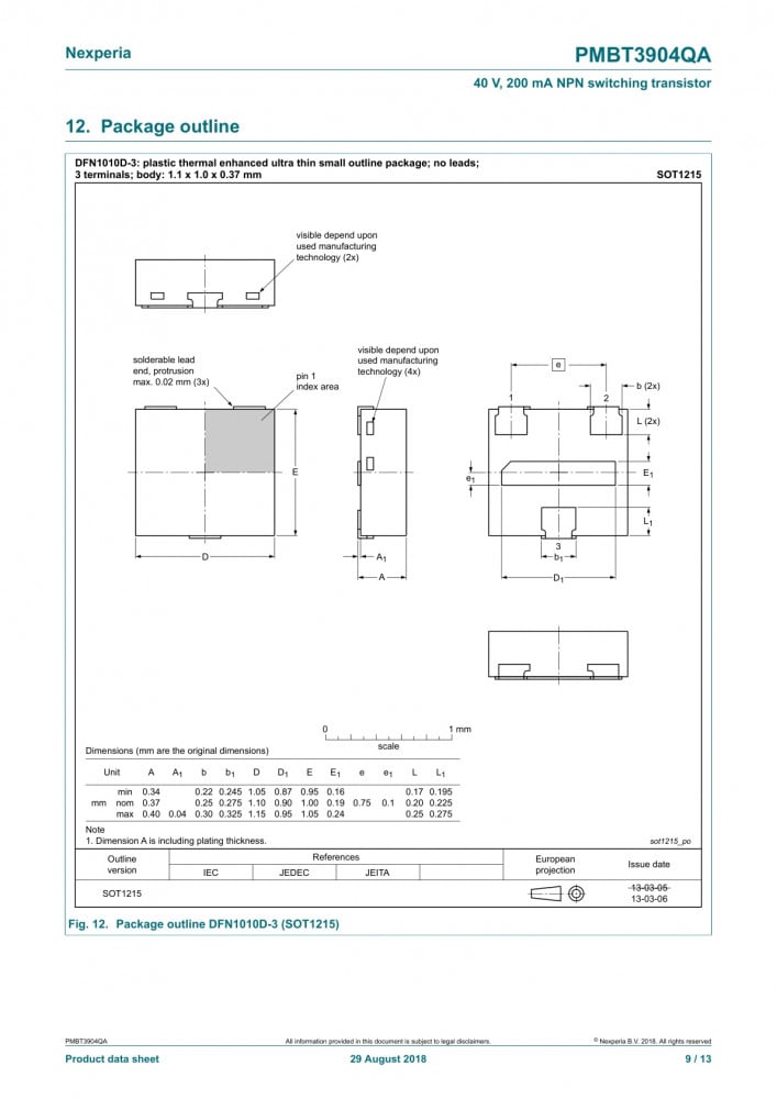 PMBT3904QAZ datasheet page 9