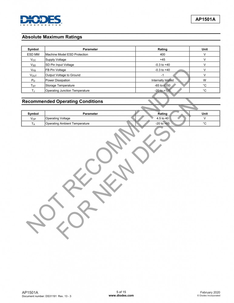 AP1501A datasheet page 5