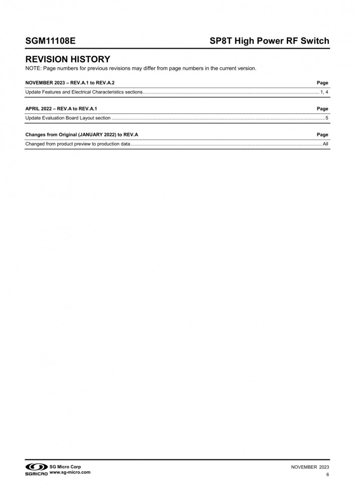 SGM11108E datasheet page 6