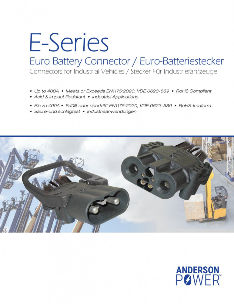 Anderson Power E-Series document page 1
