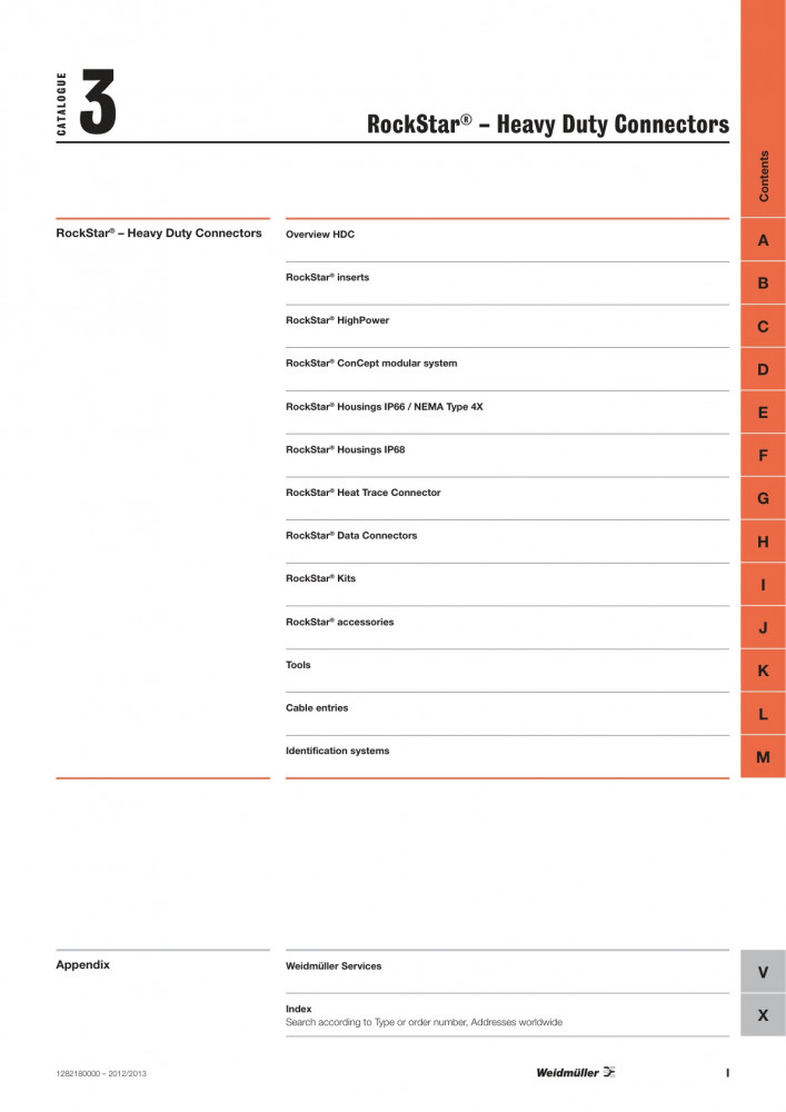 WEIDMULLER RockStar catalogue page 3
