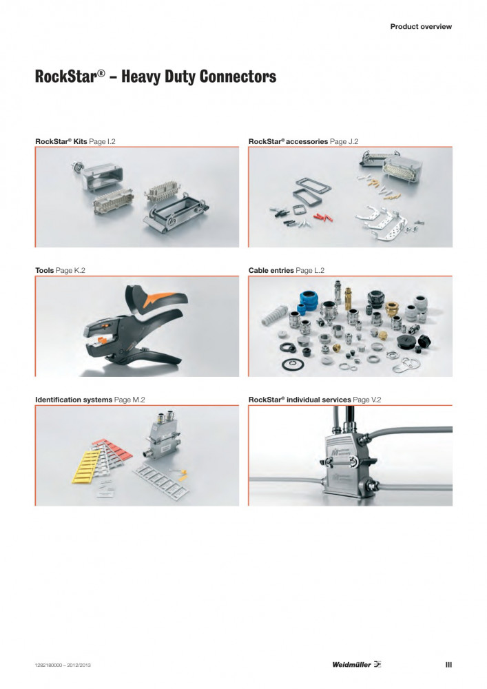 WEIDMULLER RockStar catalogue page 5