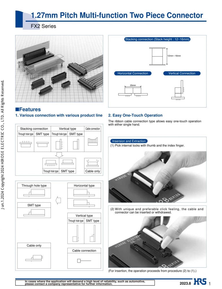 HRS FX2 series document page 1